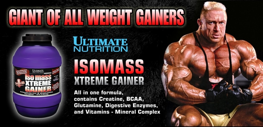 Ultimate Nutrition Iso Mass Xtreme Gainer banner - Supplement City
