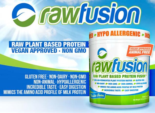 San Raw Fusion 900g banner - Supplement City
