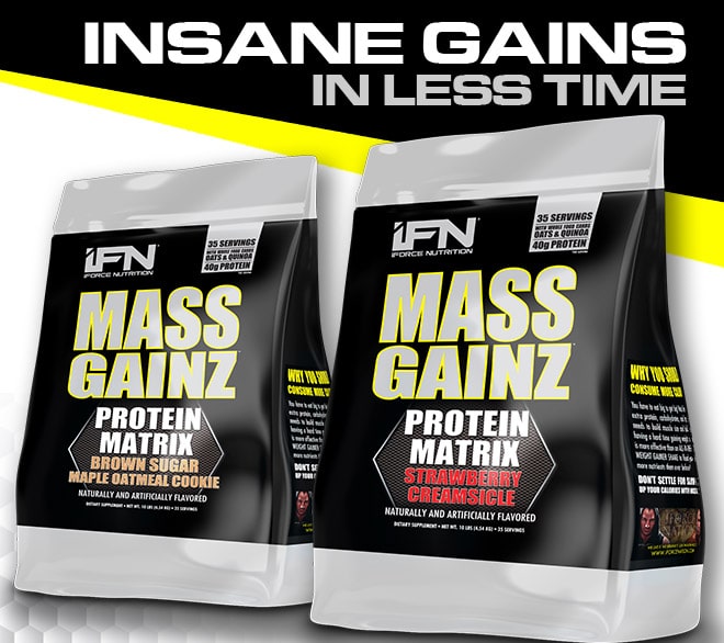 Iforce Mass Gainz banner - Supplement City