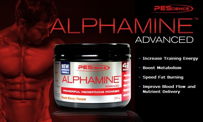 PES Alphamine Advanced advertising banner - Supplement City