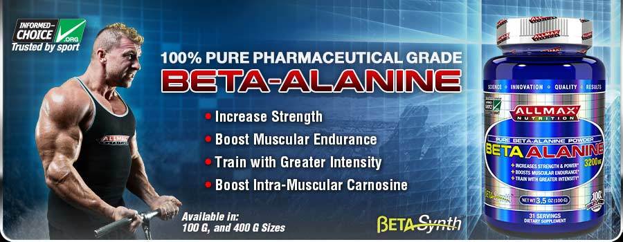 Allmax Beta-Alanine banner - Supplement City