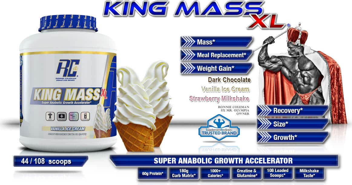 Ronnie Coleman King Mass XL banner - Supplement City