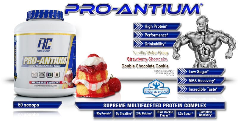 Ronnie Coleman Pro-Antium banner - Supplement City