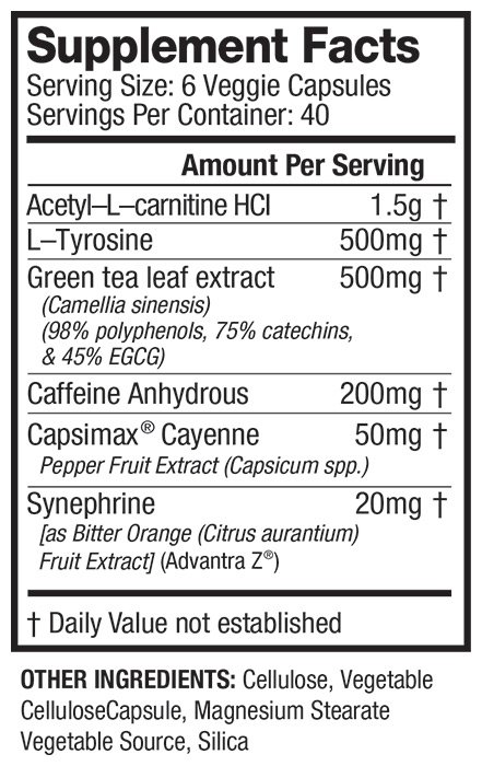 jym shred label - Supplement City