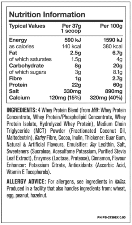 Mutant Whey label - Supplement City