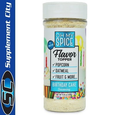Oh My Spice Birthday Cake Flavor Topper - Supplement City