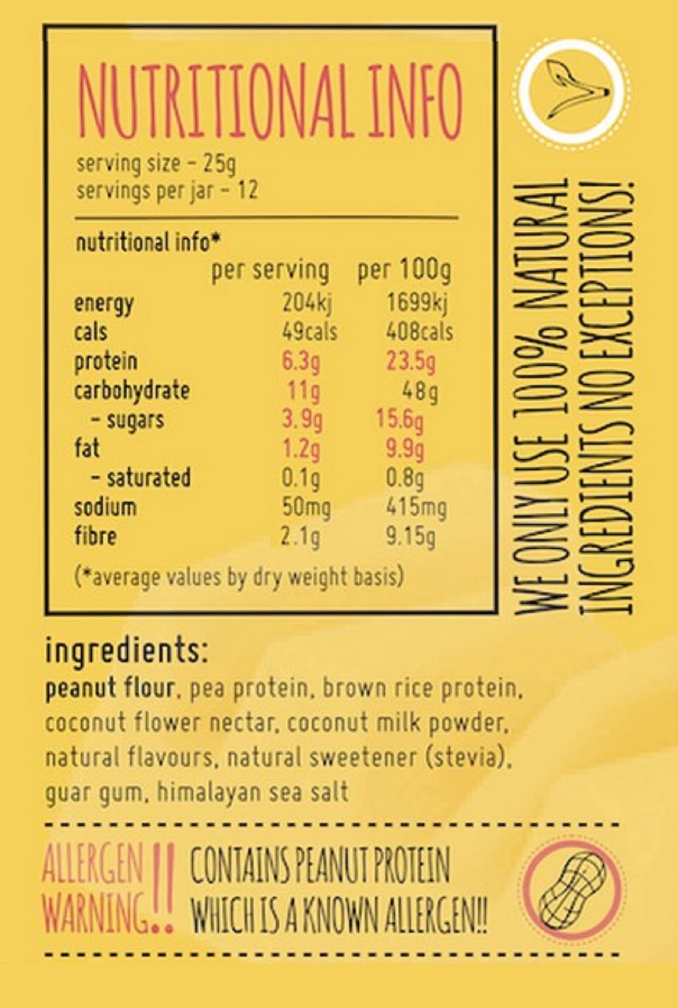 brownie label - Supplement City