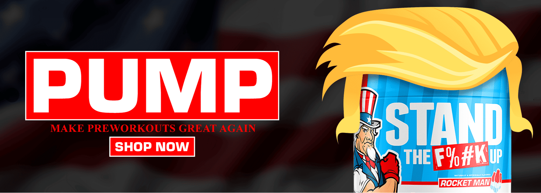 stand up banner - Supplement City