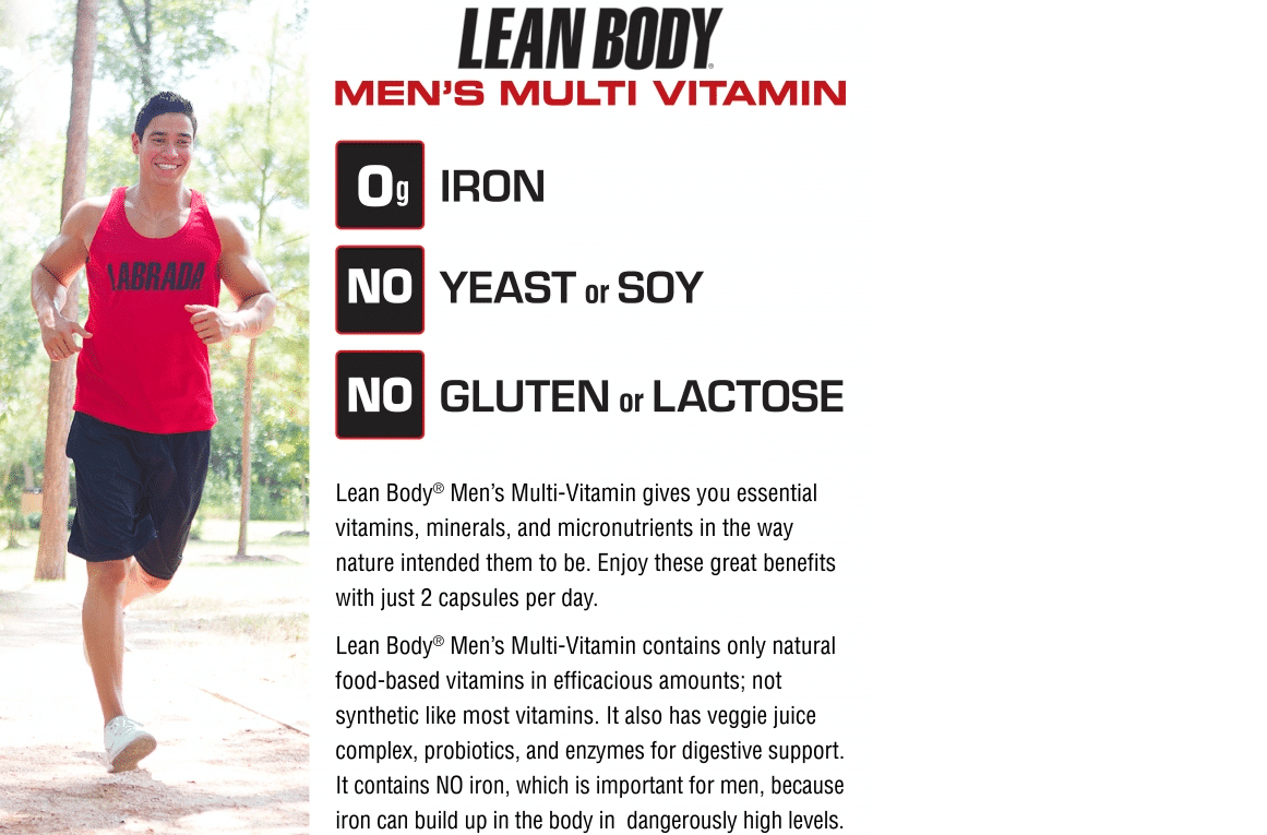 Labrada Lean Body Men's Multi-Vitamin banner - Supplement City
