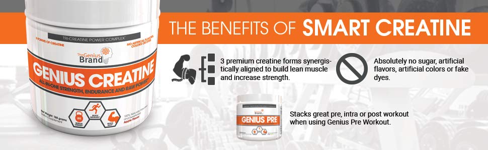 The Genius Brand Genius Creatine banner - Supplement City
