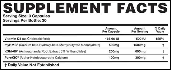 Magnum Hard Muscle Builder label - Supplement City