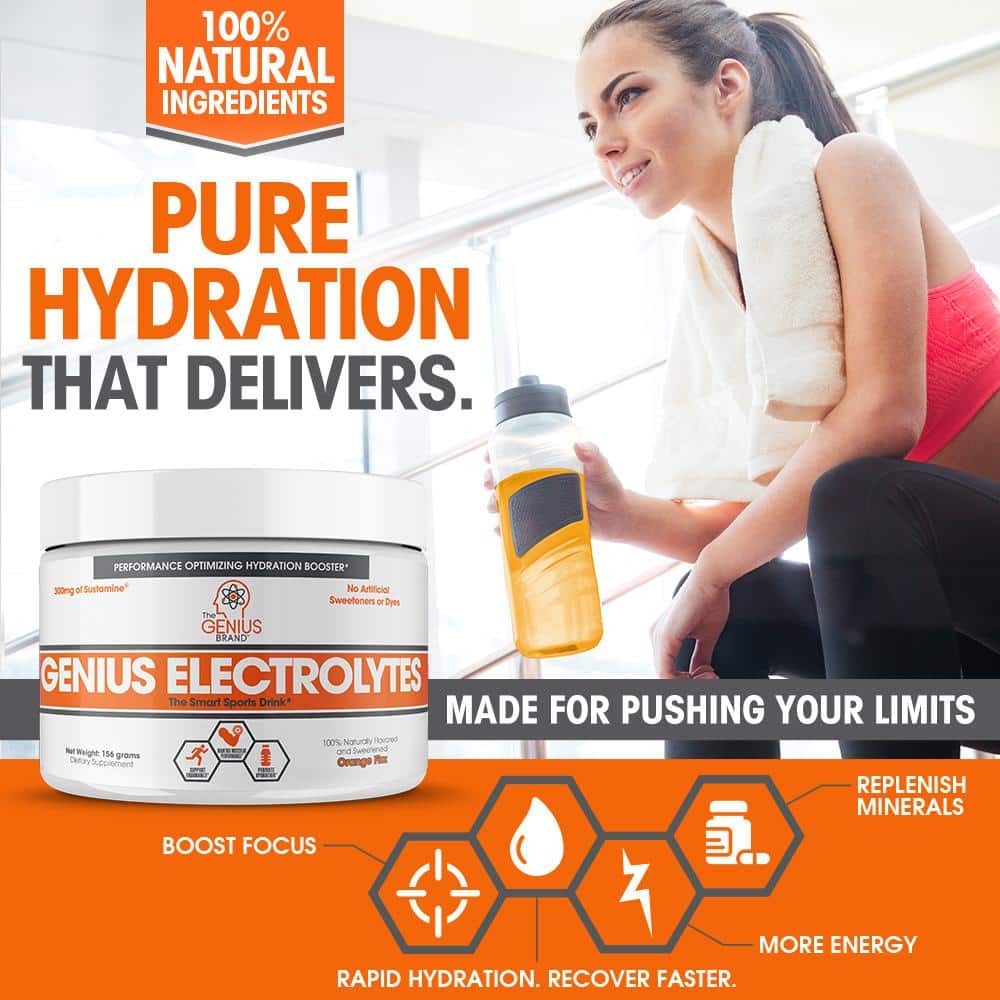 The Genius Brand Genius Electrolytes banner - Supplement City
