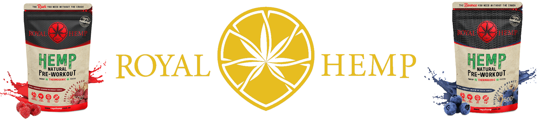 Royal Hemp Natural Pre-Workout banner - Supplement City