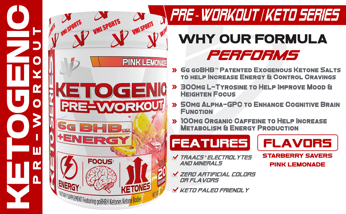 VMI Sports Ketogenic Pre-Workout banner - Supplement City