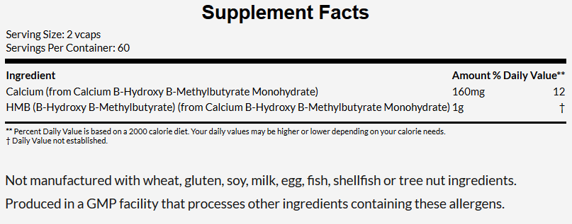 now hmb label - Supplement City