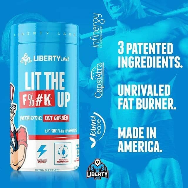 Liberty Labz Lit The F%#k Up banner - Supplement City