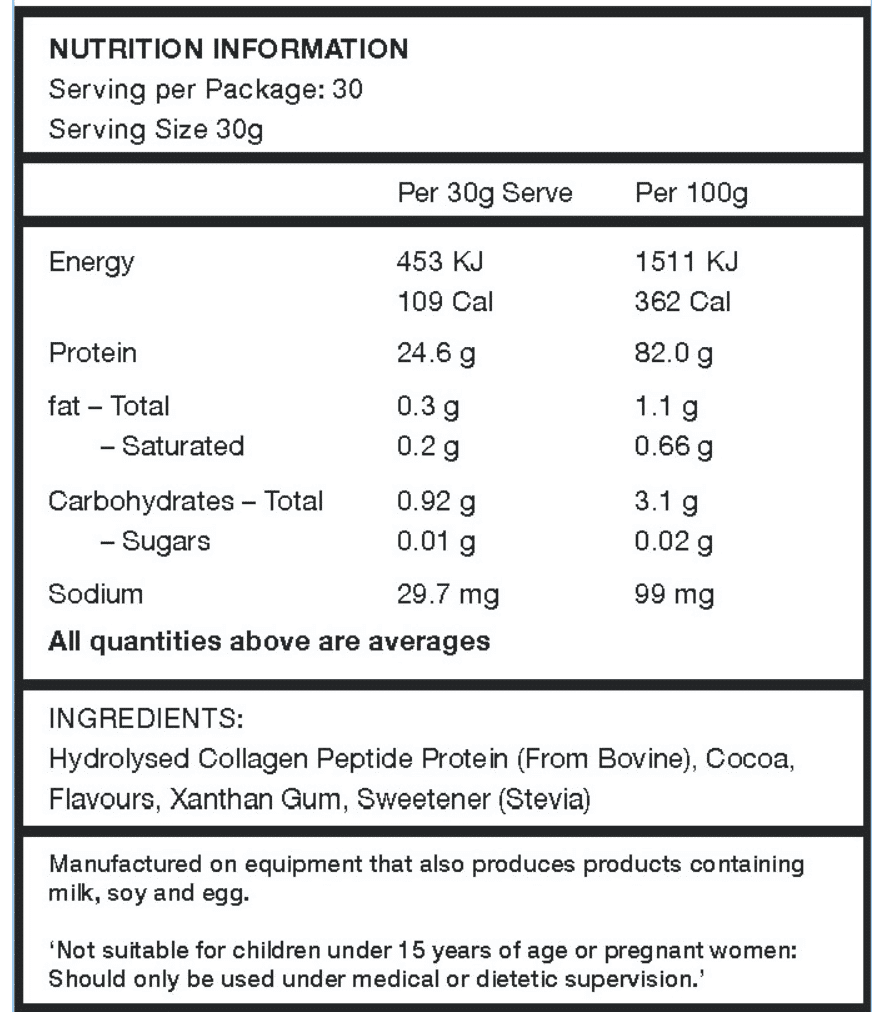 reset collagen label - Supplement City