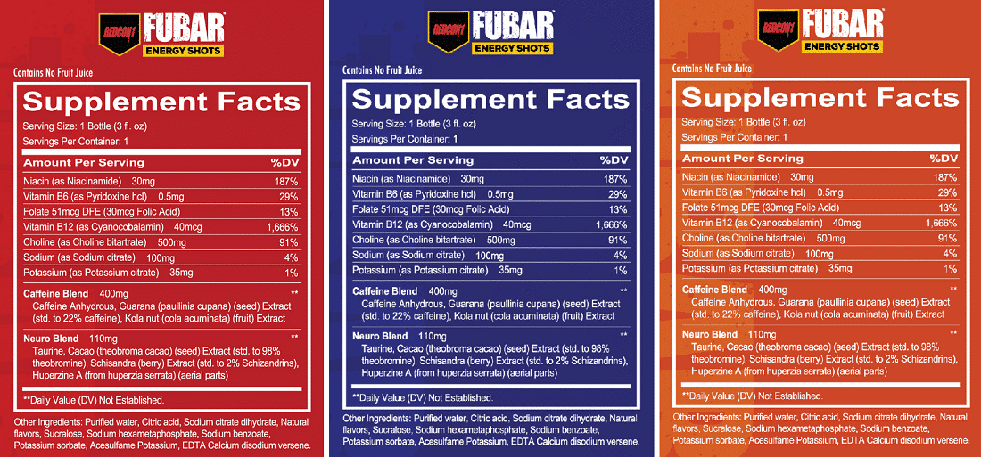 fubar full labels - Supplement City