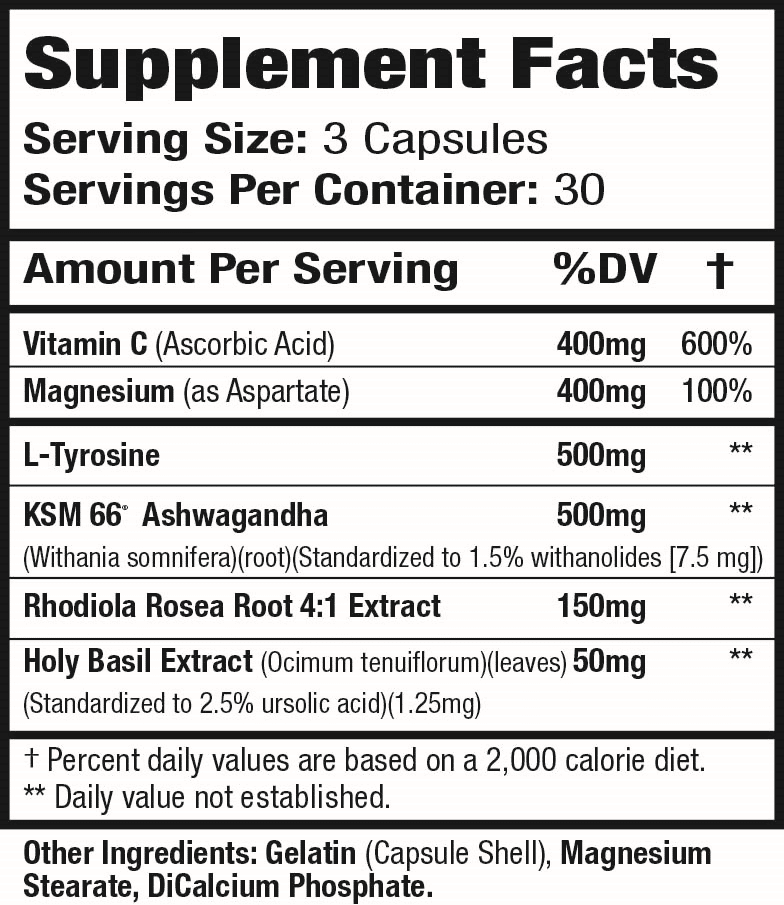 Musclesport Adrenal Revolution label - Supplement City