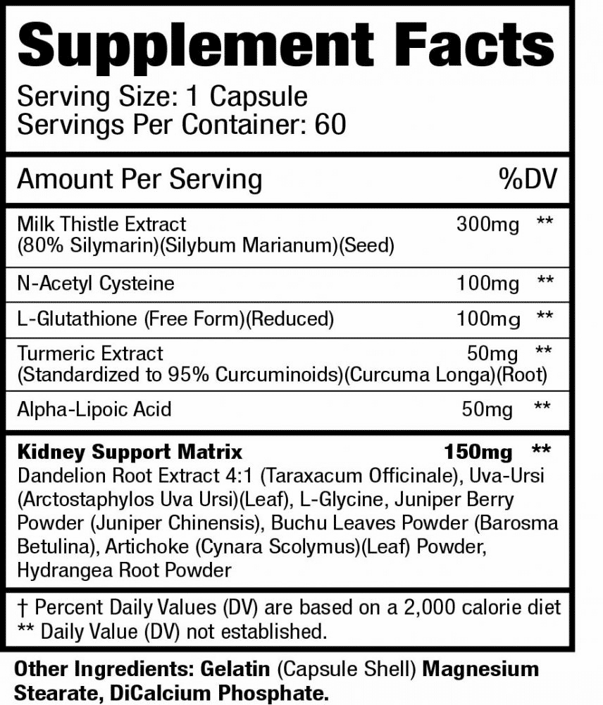 Musclesport Liver Revolution label - Supplement City