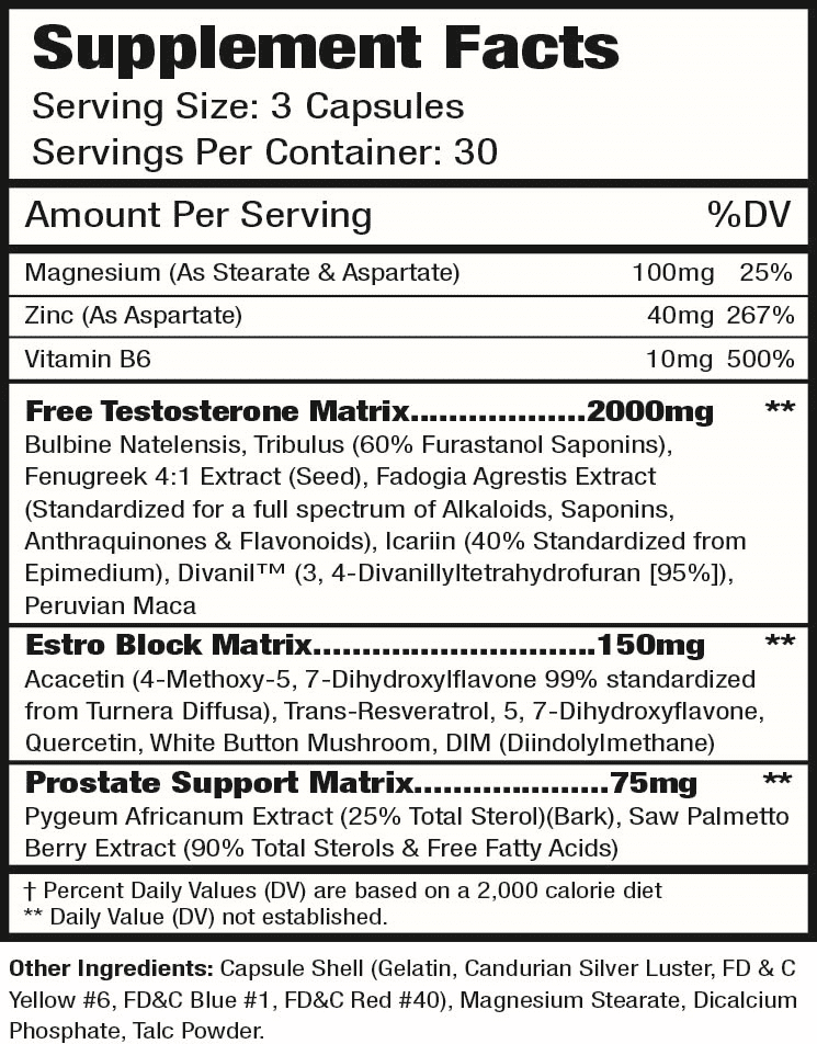 Musclesport Test Revolution label - Supplement City