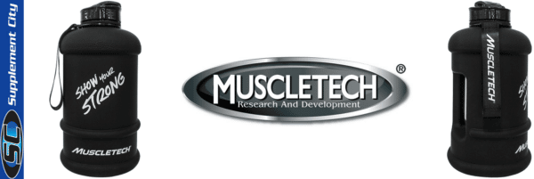 Muscletech Water Jug 1300ml | Black | Supplement City