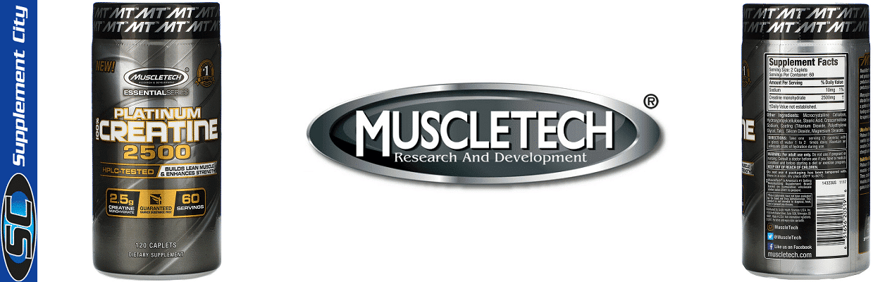 Muscletech Platinum 100% Creatine 2500 banner - Supplement City