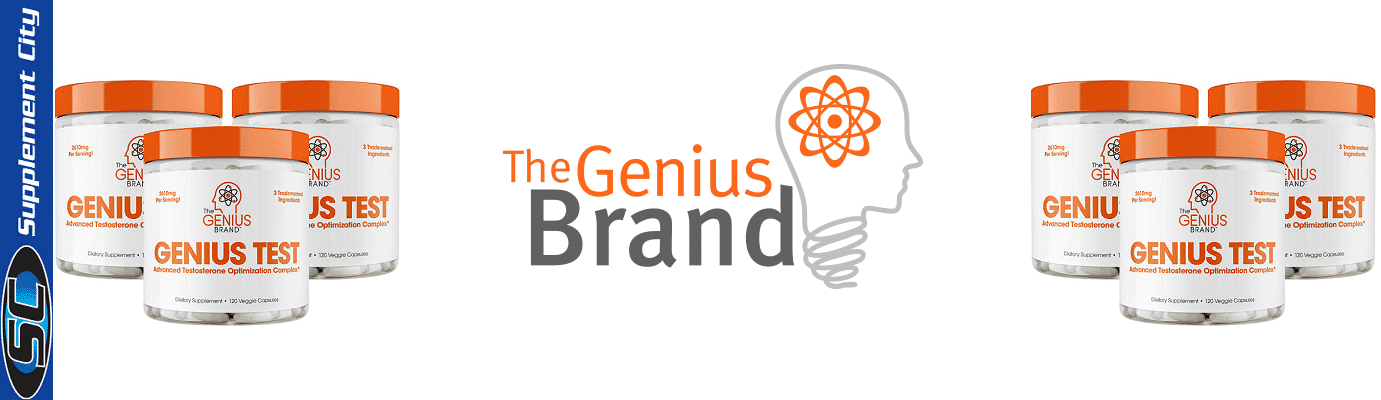 The Genius Brand Genius Test value pack banner - Supplement City