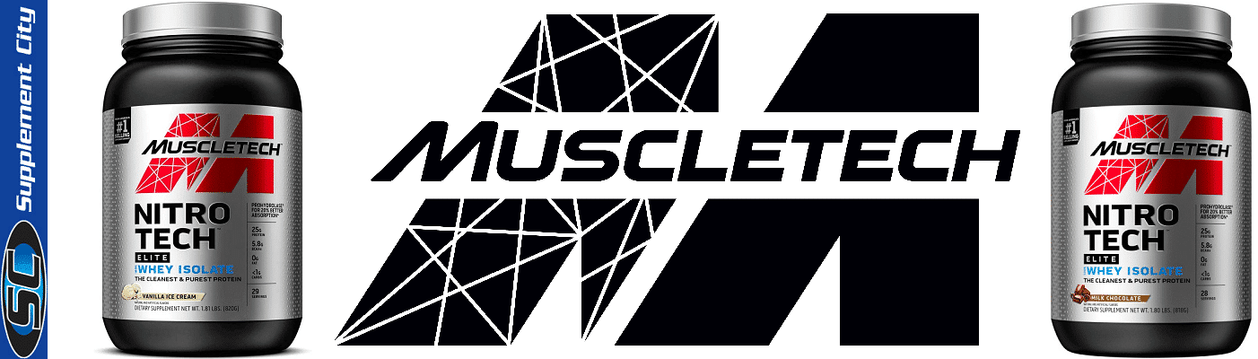 Muscletech Nitro Tech Elite 100% Whey Isolate banner - Supplement City