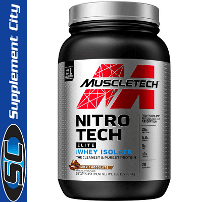 Muscletech Nitro Tech Elite 100% Whey Isolate - Supplement City