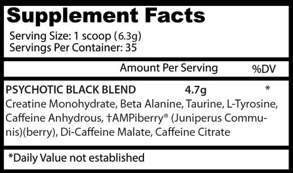 Insane Labz Psychotic Black label - Supplement City