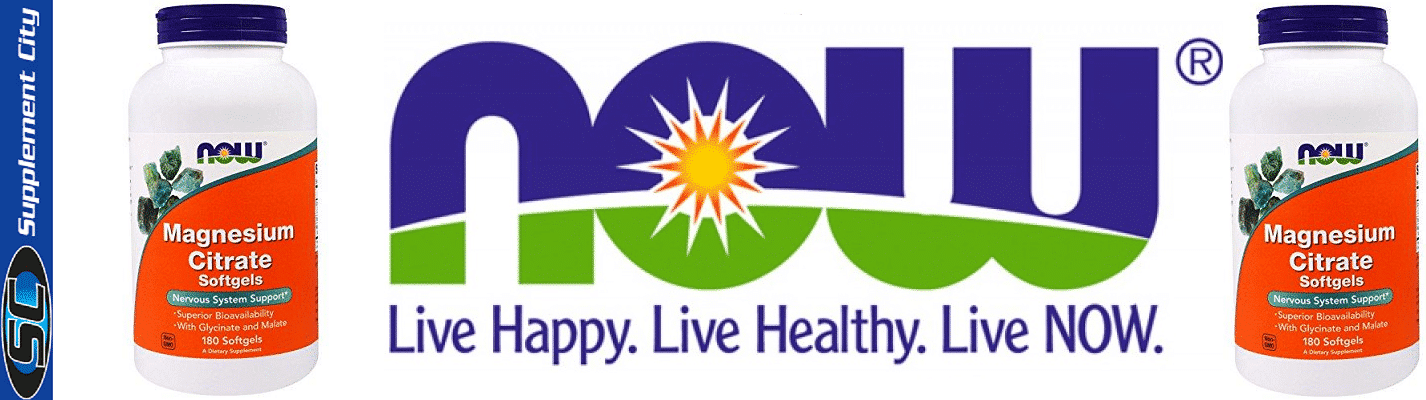 Now Magnesium Citrate banner - Supplement City