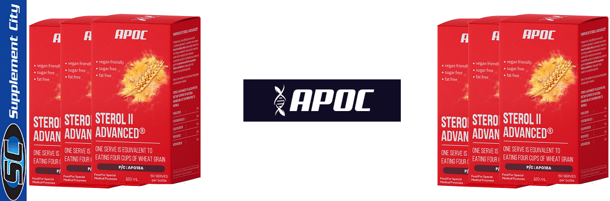 APOC 18A Sterol ll Advanced vakue pack banner - Supplement City