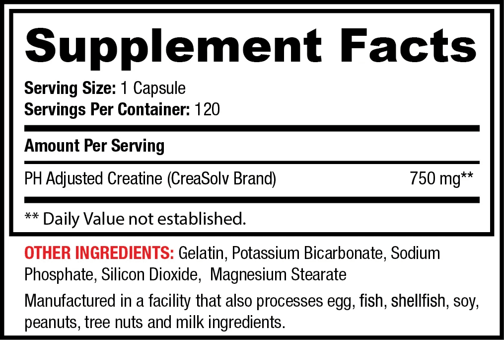 SAN PH-Modified Creatine label - Supplement City