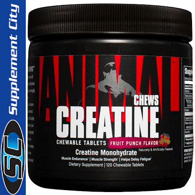 Animal Creatine Chews 120 Chewable Tablets | Supplement City