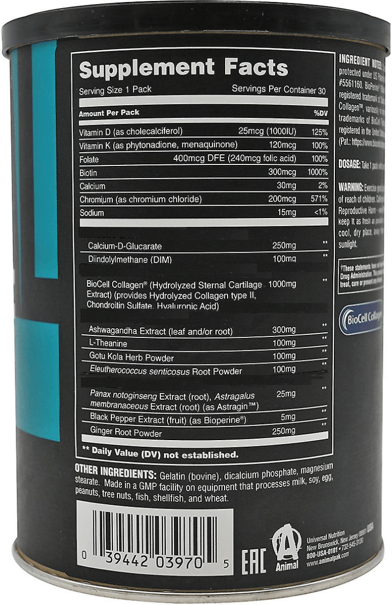 Universal Animal Alpha F 30 Packs | Supplement City